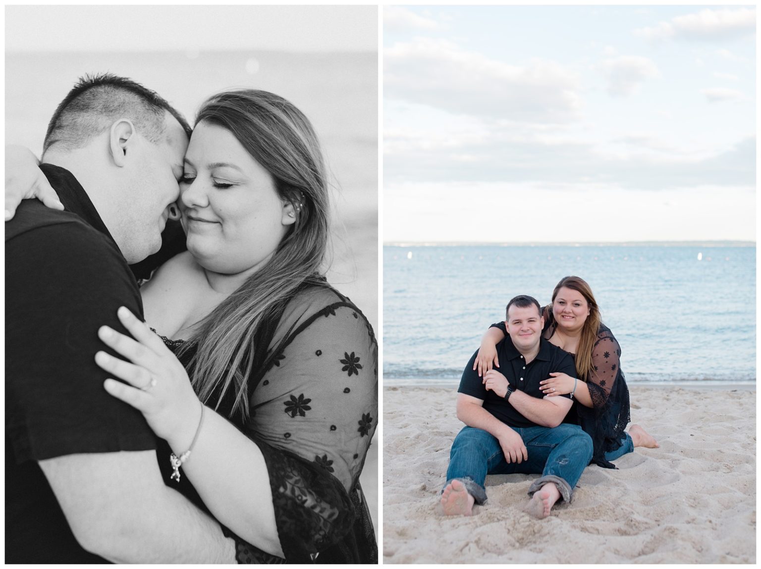 Coastal Engagement Session | Rye Beach | Melissa + Lorenzo