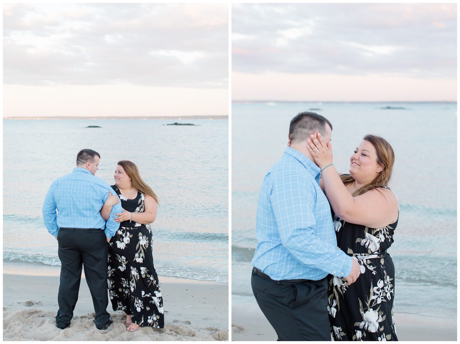 Coastal Engagement Session | Rye Beach | Melissa + Lorenzo